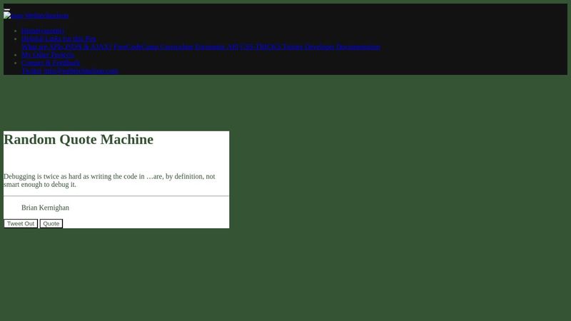Build a Random Quote Machine