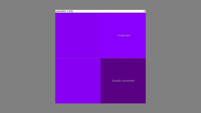 ColorJS high chroma conversions far from target (v2 toGamut())
