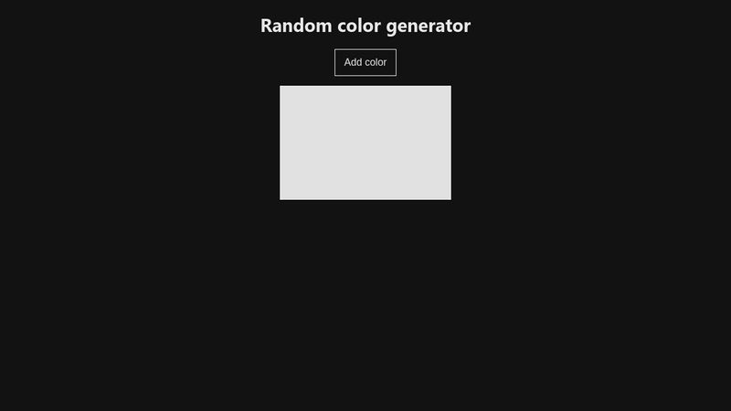 Random color generator jQuery
