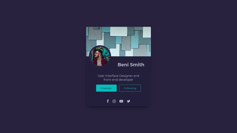 How To Make Profile Card In HTML And CSS | User Profile UI Design Using ...