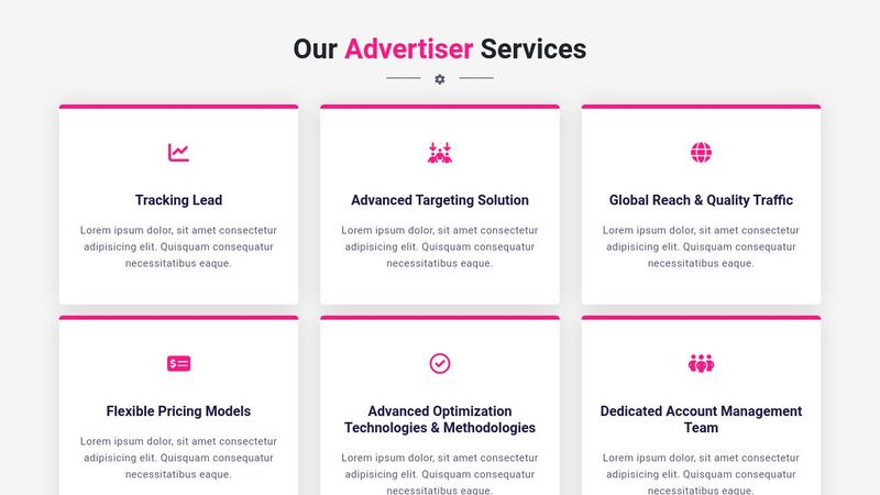 Modern Service Cards