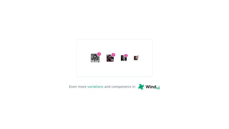 Tailwind CSS Avatars - WindUI