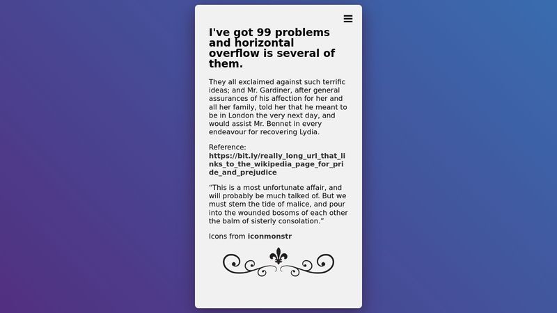 #CodePenChallenge - Oh No, Overflow!