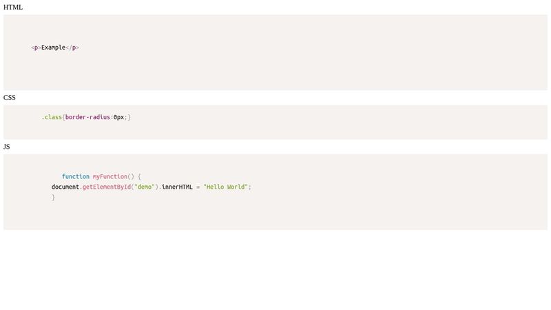 prism.js example - How to display a source code prism js