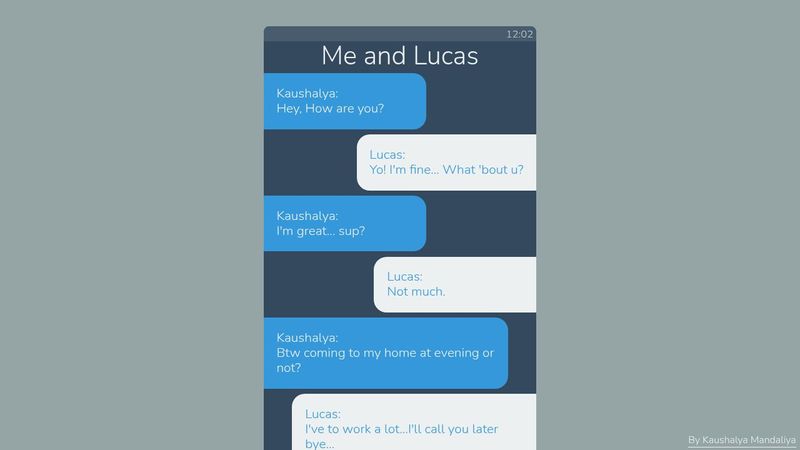 Simple chat UI