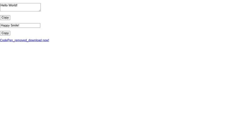 Copy text to clipboard for vanilla js