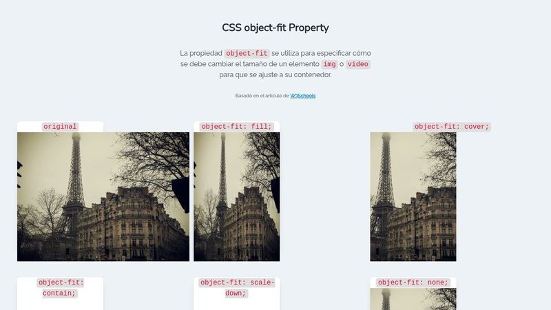 css object-fit property