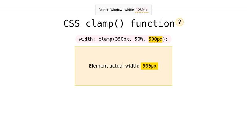 CSS clamp() Function