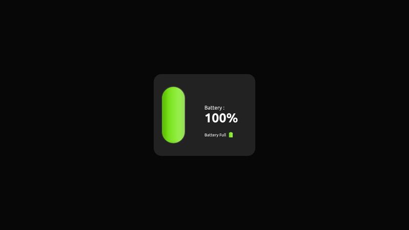 Battery Percentage Detector Using Javascript