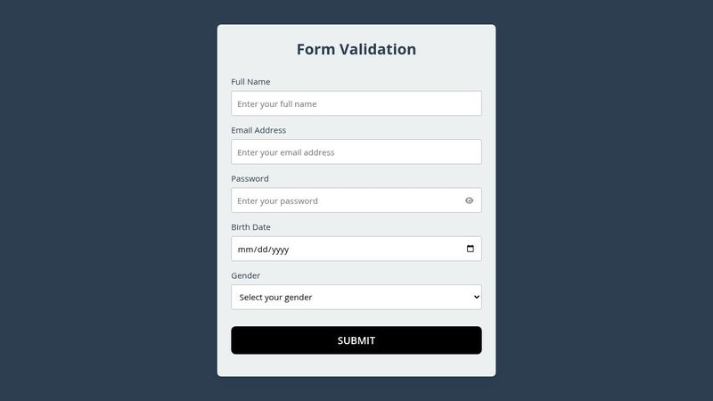 Form Validation