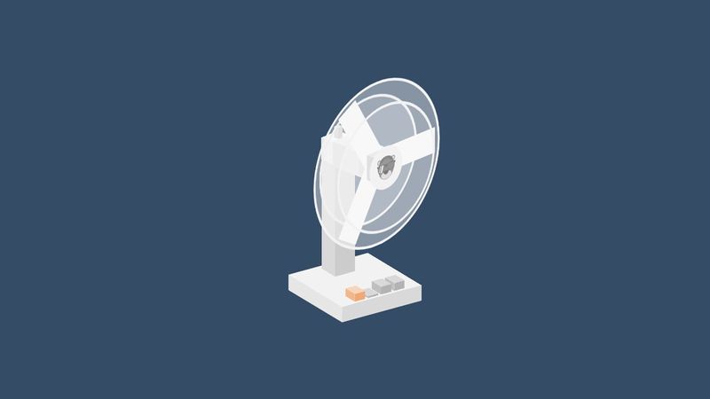 Pure CSS Desk Fan