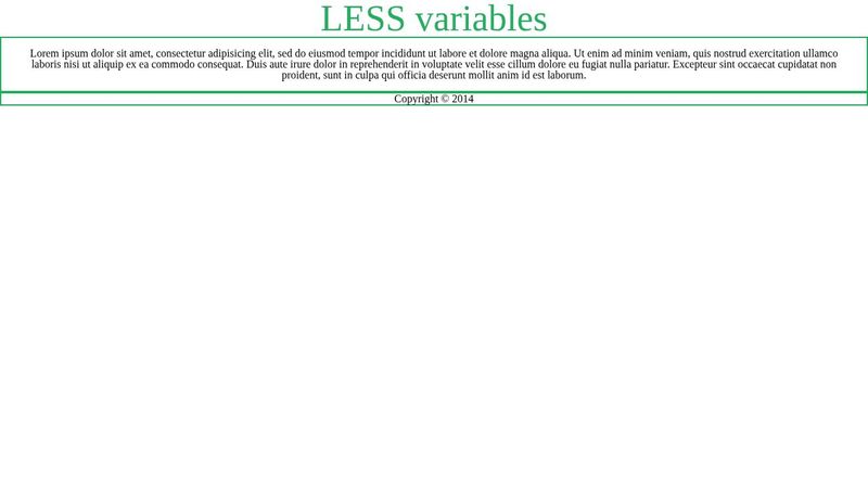 Less variables