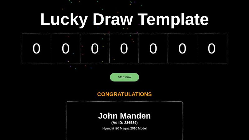 Lucky Draw Generator