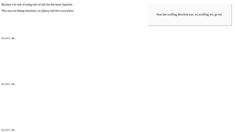 Simple JS scroll-direction detection