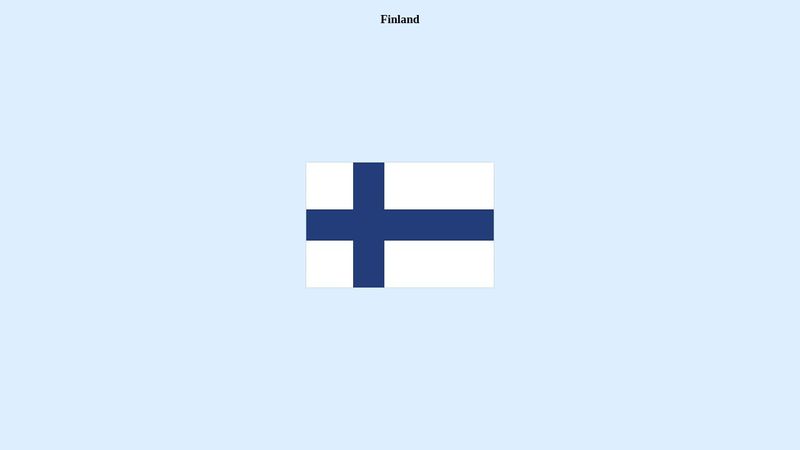 CSS Flag : Finland