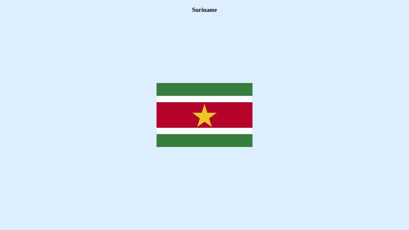 CSS Flag : Suriname