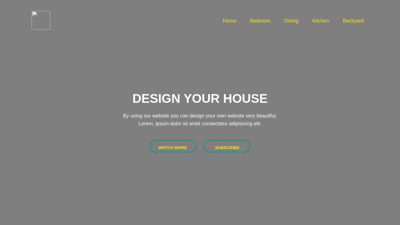 Pure HTML+CSS Website Home Page