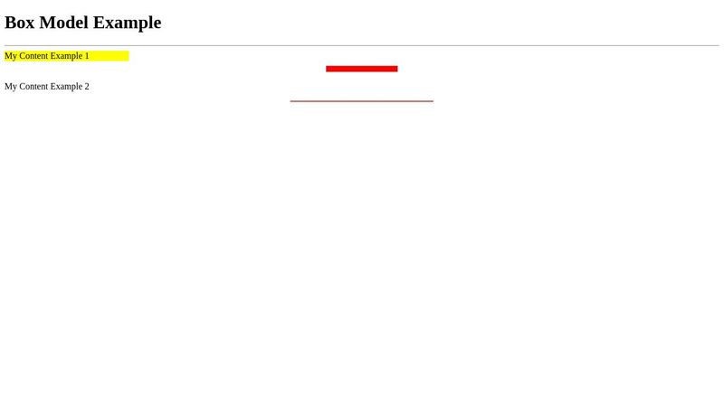 Box model example