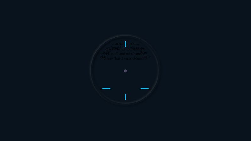Javascript Clock | CSS Neumorphism Working Analog Clock UI Design