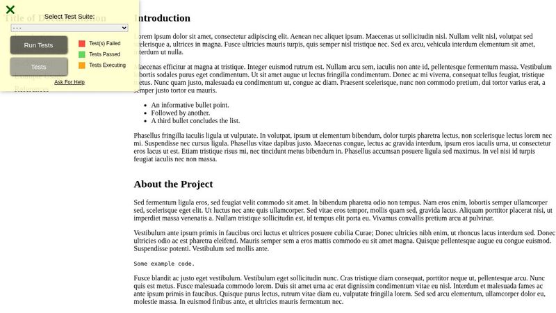 FCC Project: Technical Documentation Page
