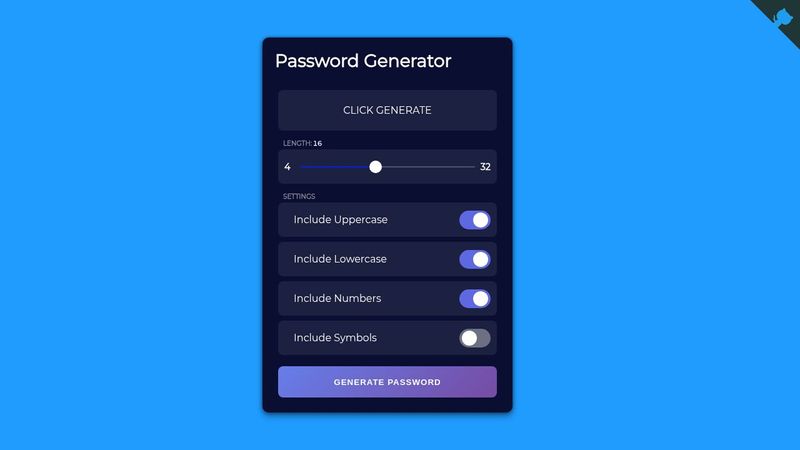 Random Password Generator - HTML | CSS | JS