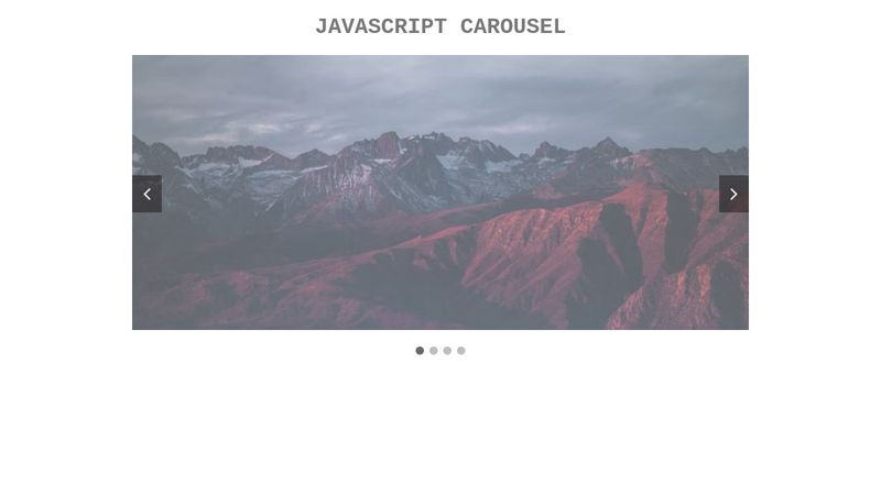 Javascript carousel with optional autoplay feature