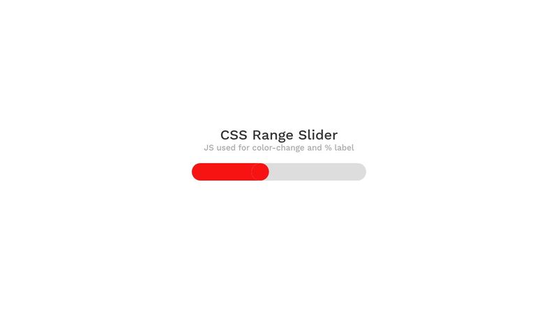 CSS Custom Range Slider