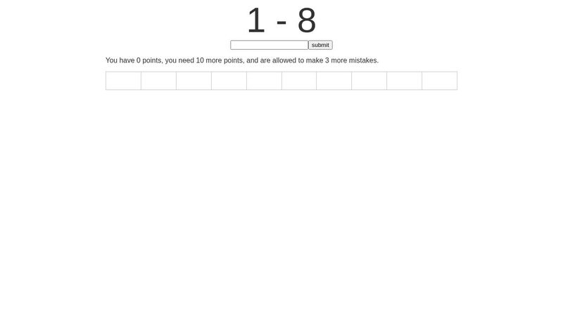 React.js Math Game