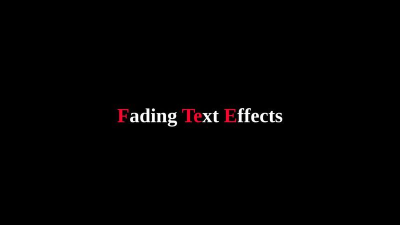 Demo:Text Animation | CSS