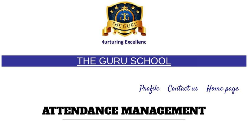 Attendance management system Attendance management system