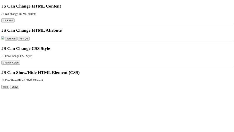 Tugas Javascript HTML DOM