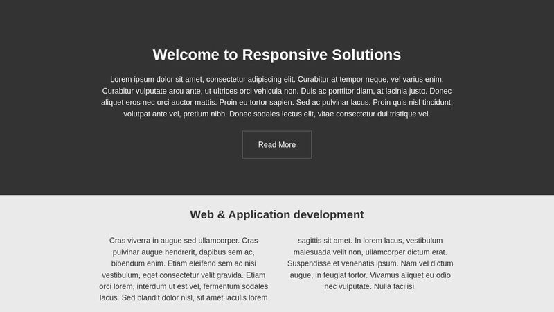 CSS web page