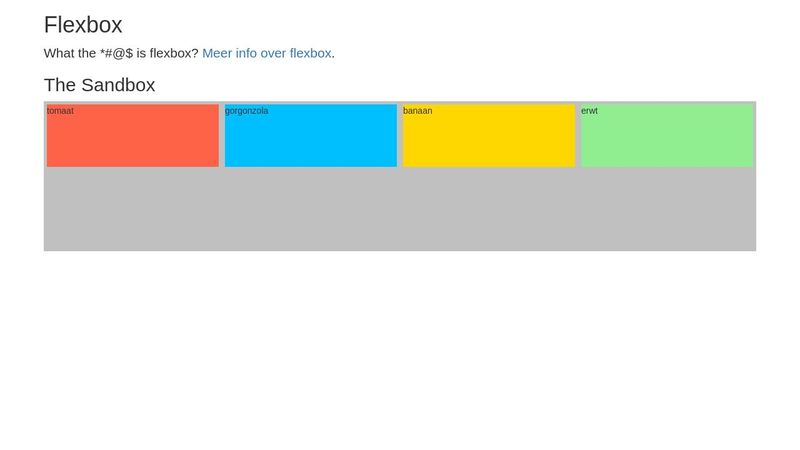 Flexbox Sandbox (WT2)