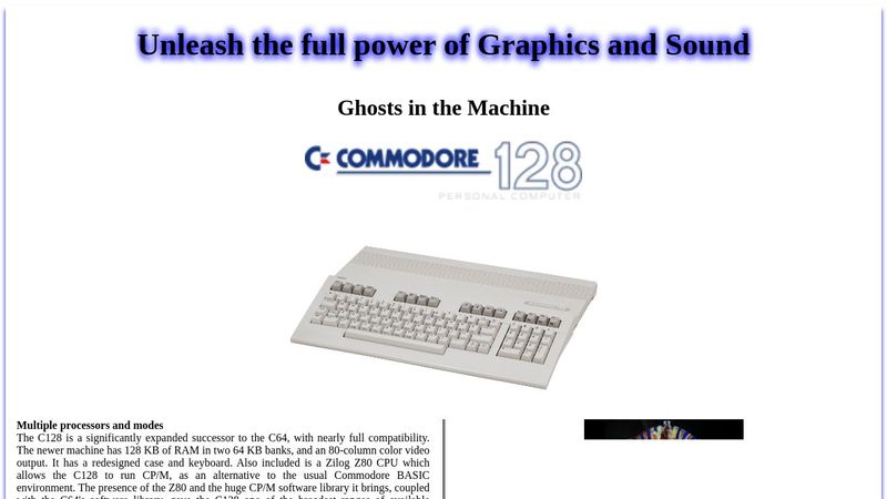 Codepen Challenge: 80's - commodore 128 commercial paper