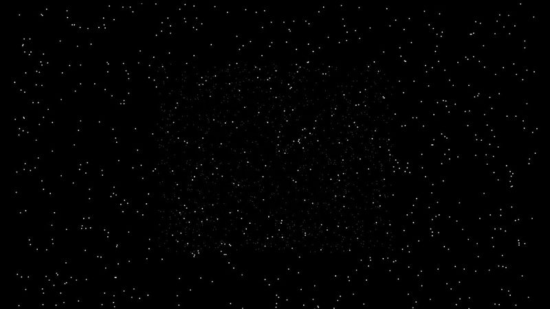 Single element pure CSS 3D starfield