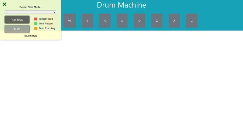 build-a-drum-machine front end project freecodecamp