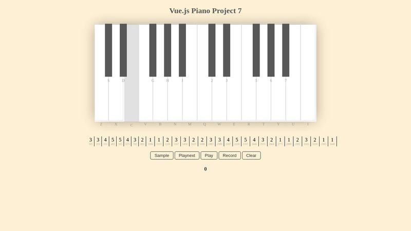 Vue.js Piano