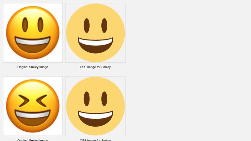 CSS Images #2 Smiley Faces