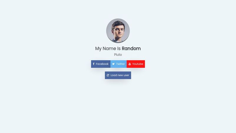 1 First Codepen Simple Profile With Random Data 4008