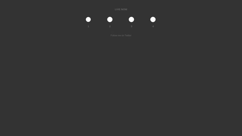 Live indicator animation - pure css