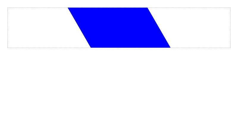 Parallelogram in CSS
