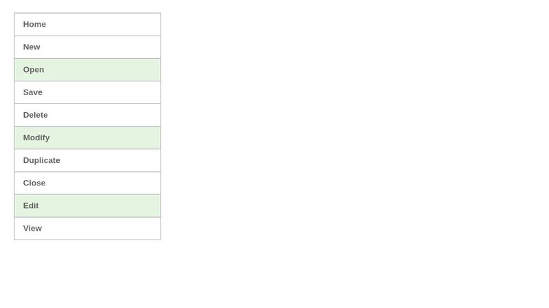 Demo of CSS pseudo class :nth-child(odd) and :nth-child(even)