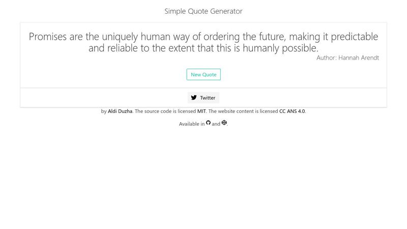 Simple Quote Generator