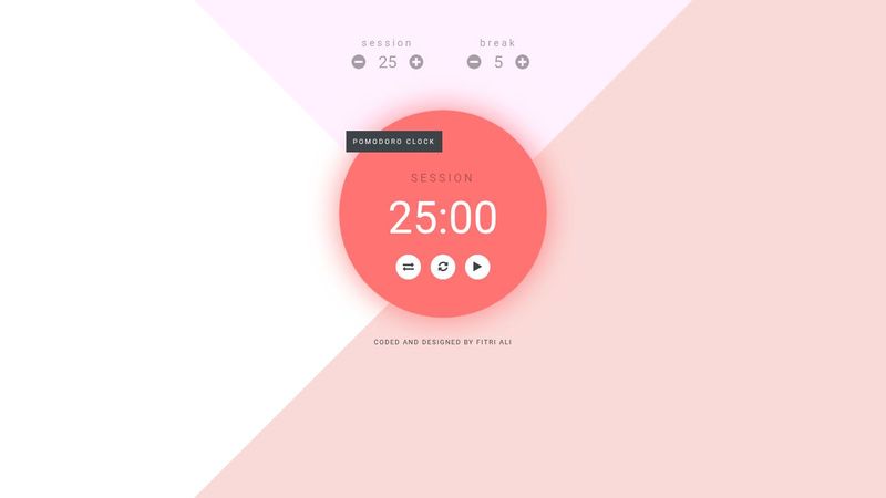 Vanilla JavaScript - Pomodoro Clock