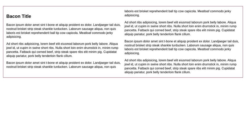 Counting Columns with CSS