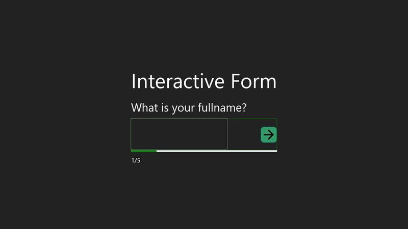 Interactive Form
