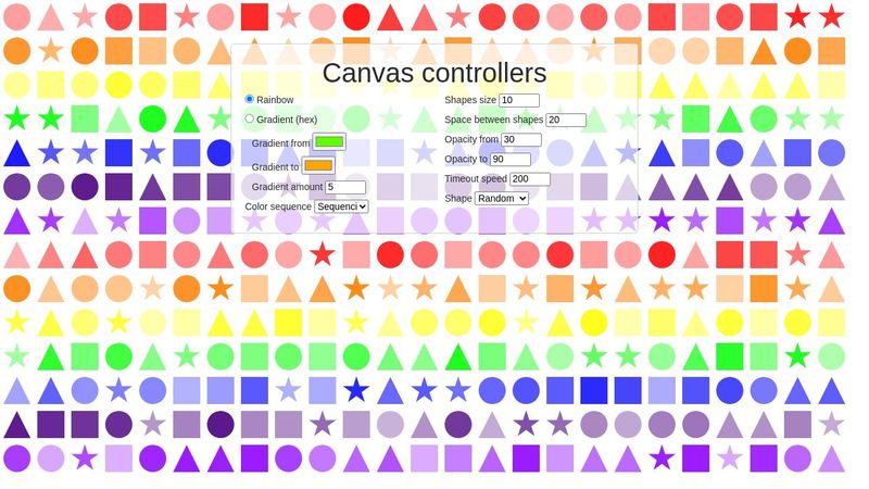 Geometric Canvas Shapes
