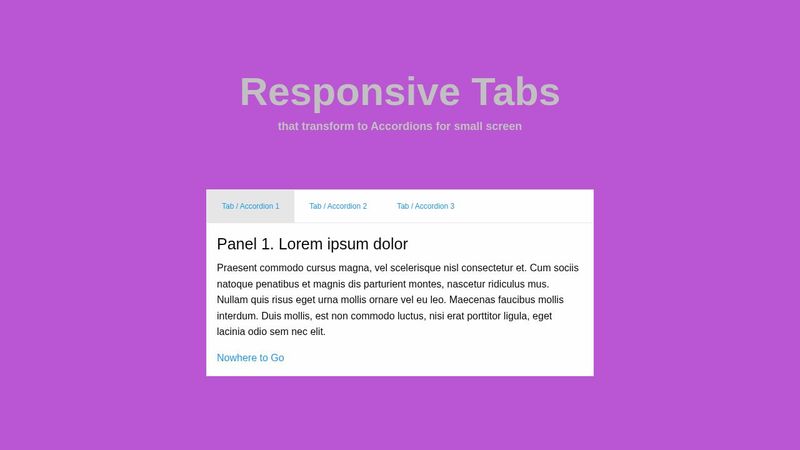 Foundation 6 Responsive Tabs to Accordions