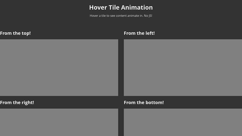 Hover Tile Animation