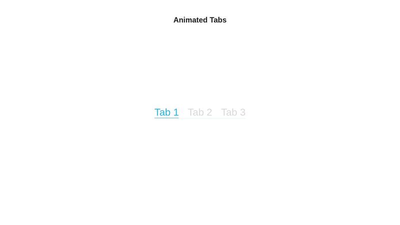 Animated Tabs